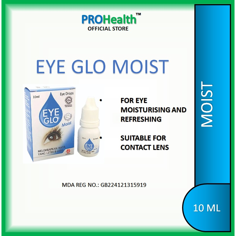 Eye Glo Eye Drops Regular Relief Moist Plus EXPIRY:10/2026 | Shopee ...