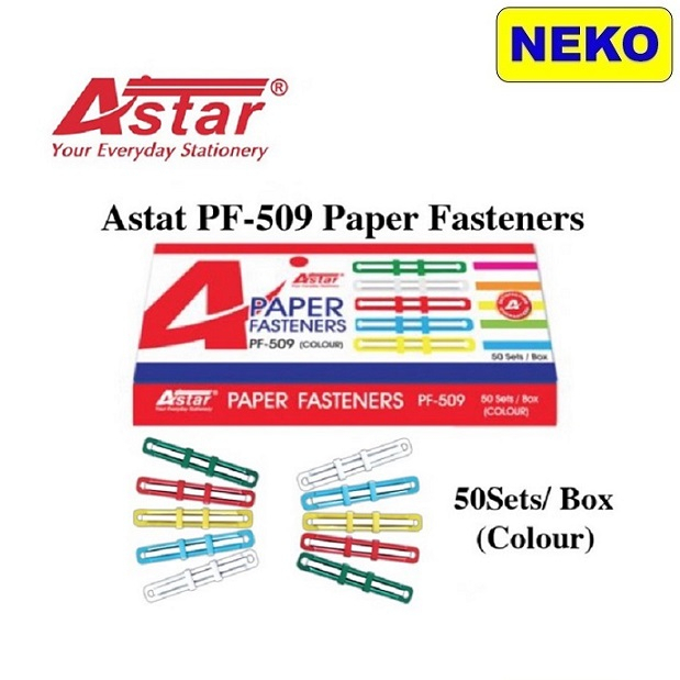 Astar / Niso Paper Fastener ( 50set/box ) | Shopee Malaysia