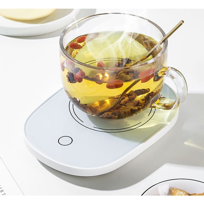 USB Cup Heater Warmer Mug Heating Coaster 55°C Thermostatic Heat Pad ...