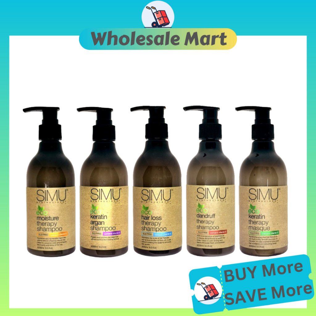 SIMU PROFESSIONAL SHAMPOO / CONDITIONER MASK 250ML ( MOISTURE , KERATIN ...