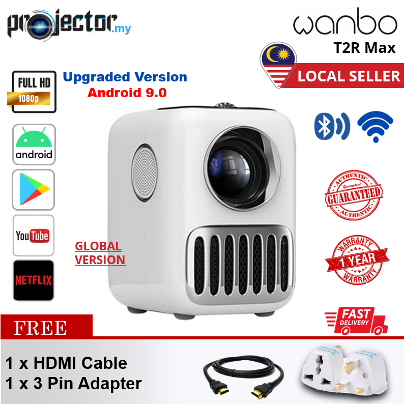 Wanbo T2 Series Portable Mini Pico Smart LCD Projector, wanbo X1 Pro ...