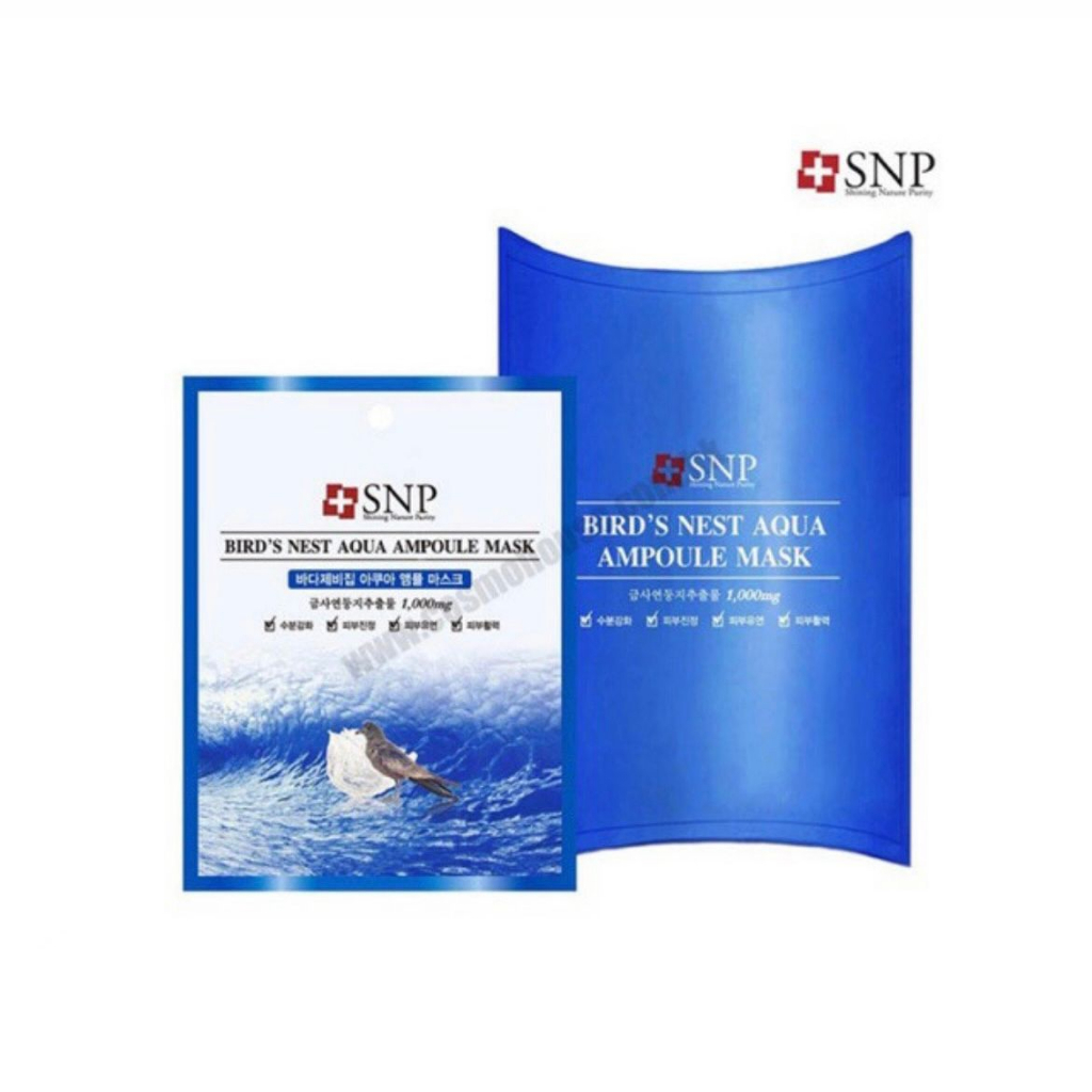 SNP Bird's Nest Aqua Ampoule Mask (10 Pcs) | Shopee Malaysia