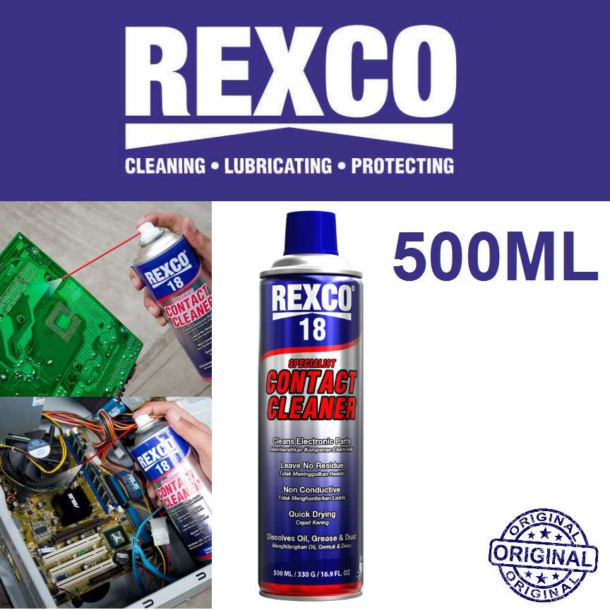 REXCO 18 Specialist Contact Cleaner for Electrical Component 500ML | Shopee Malaysia