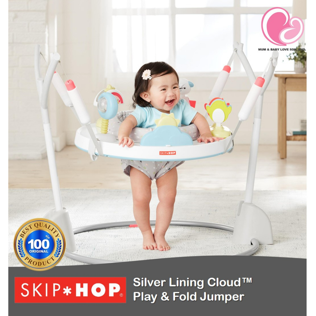 Skip Hop Silver Lining Cloud Play & Fold Jumper (4 months+) | Shopee ...