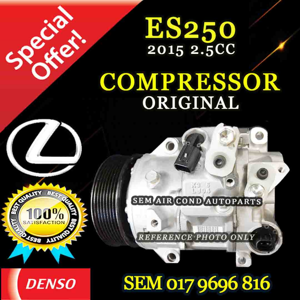 LEXUS ES250 2.5CC 2015 YEAR ORIGINAL DENSO ND TSE17C COMPRESSOR ...