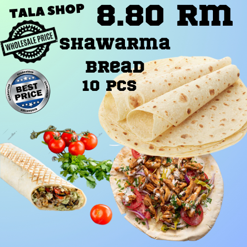 Shawarma bread 10 pcs- Lebanese bread 10 pcs | Shopee Malaysia