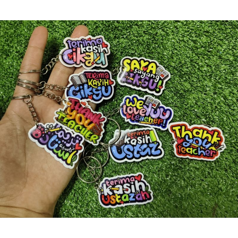 KEYCHAIN TERIMA KASIH CIKGU READY STOCK | Shopee Malaysia
