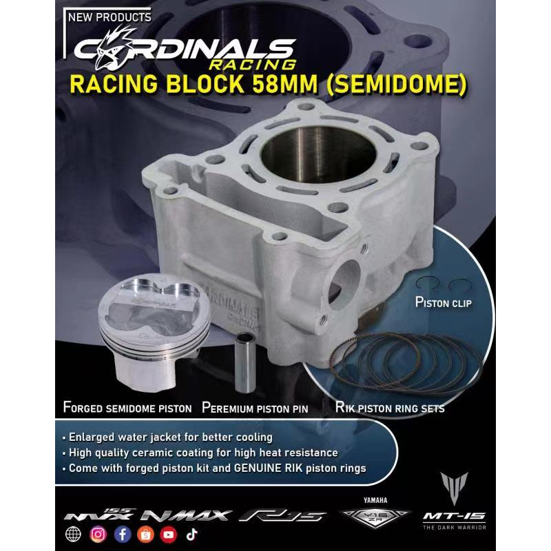 CARDINALS RACING RACING BLOCK 58MM(SEMIDOME) | Shopee Malaysia