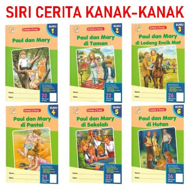 ALV Kohwai & Young Siri Bacaan Progresif Paul Dan Mary Buku 1-6 (Bahasa ...