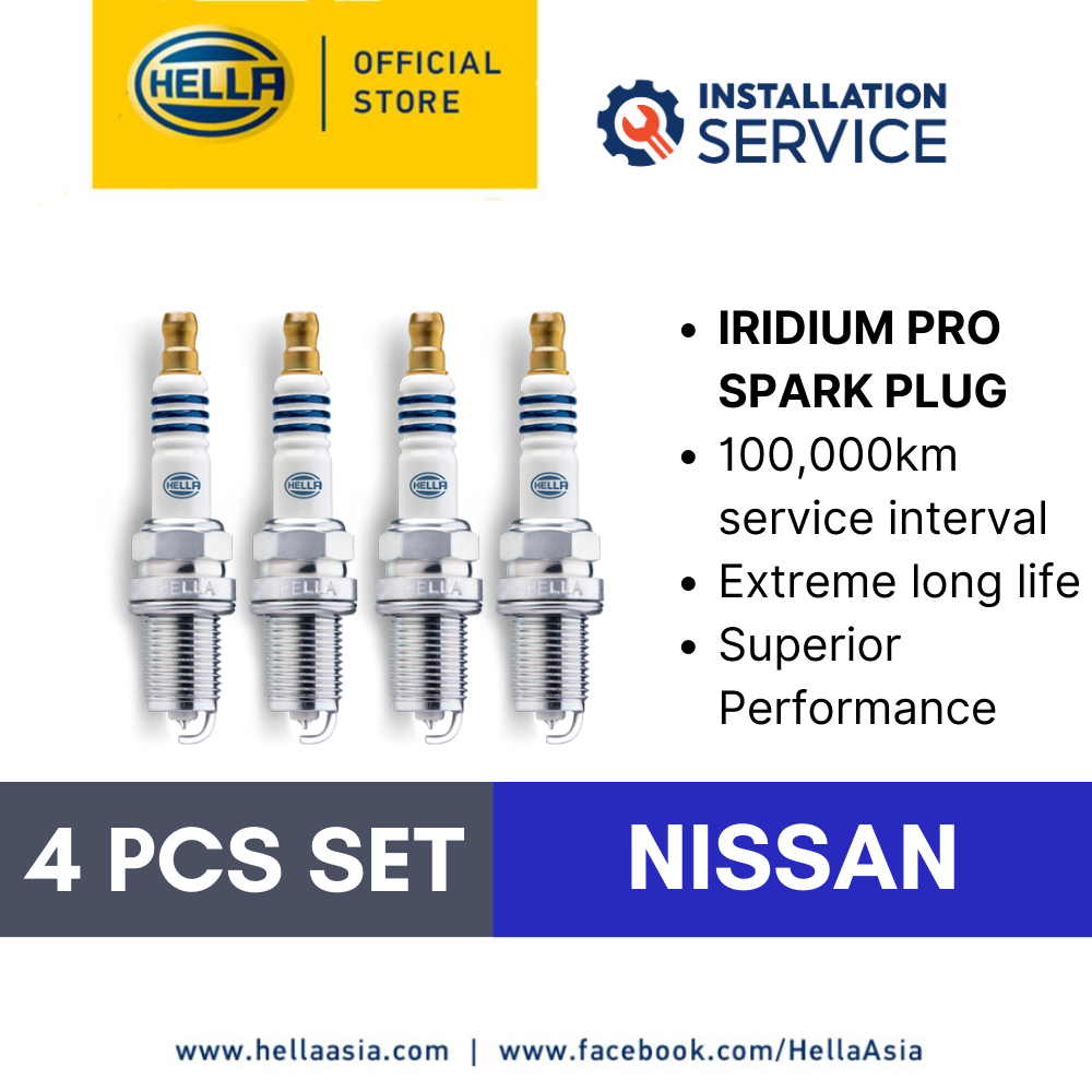 HELLA Iridium Spark Plug Set for Nissan Cars | Shopee Malaysia