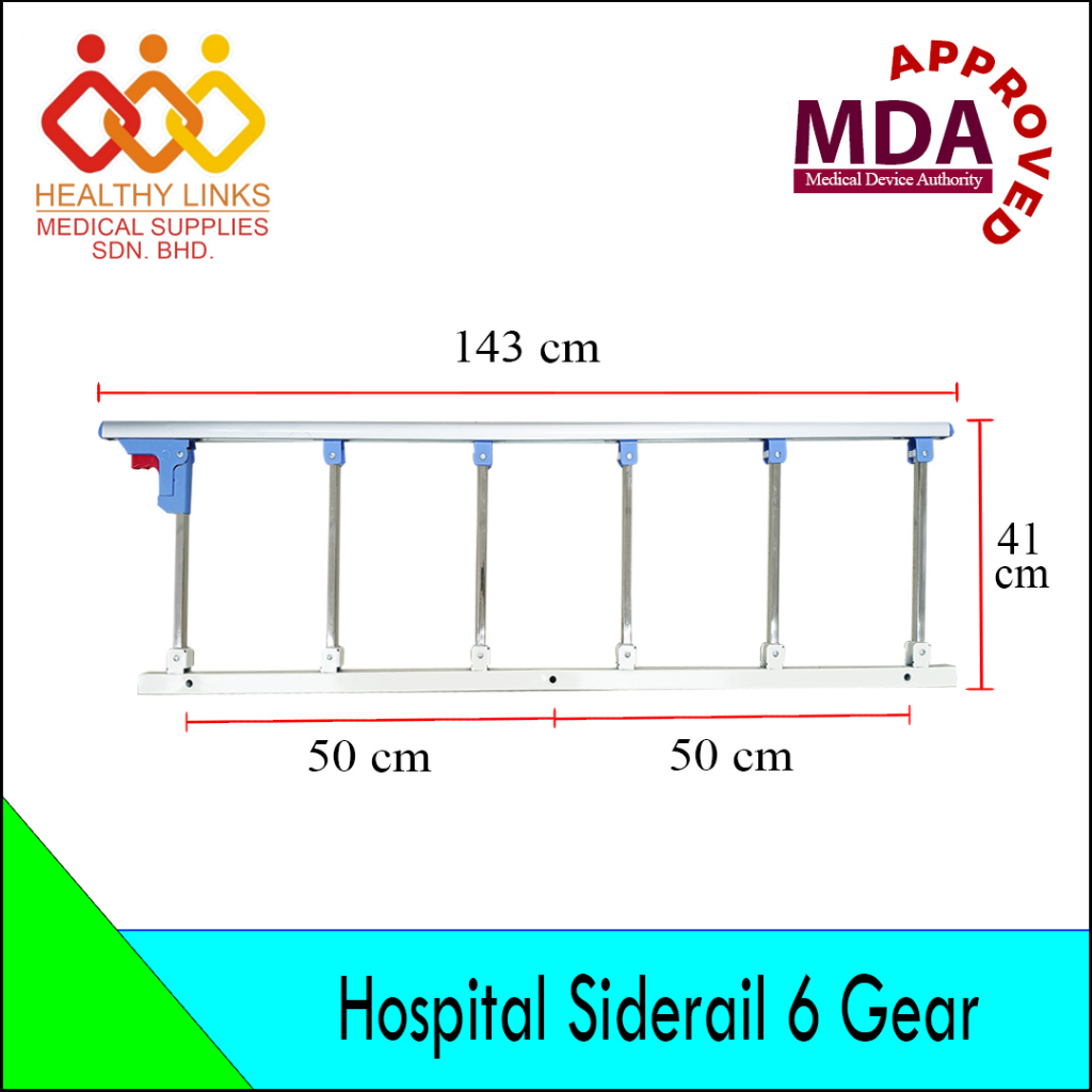 Hospital Stainless Steel Siderail Fall Protection Railing Bedside Fence ...