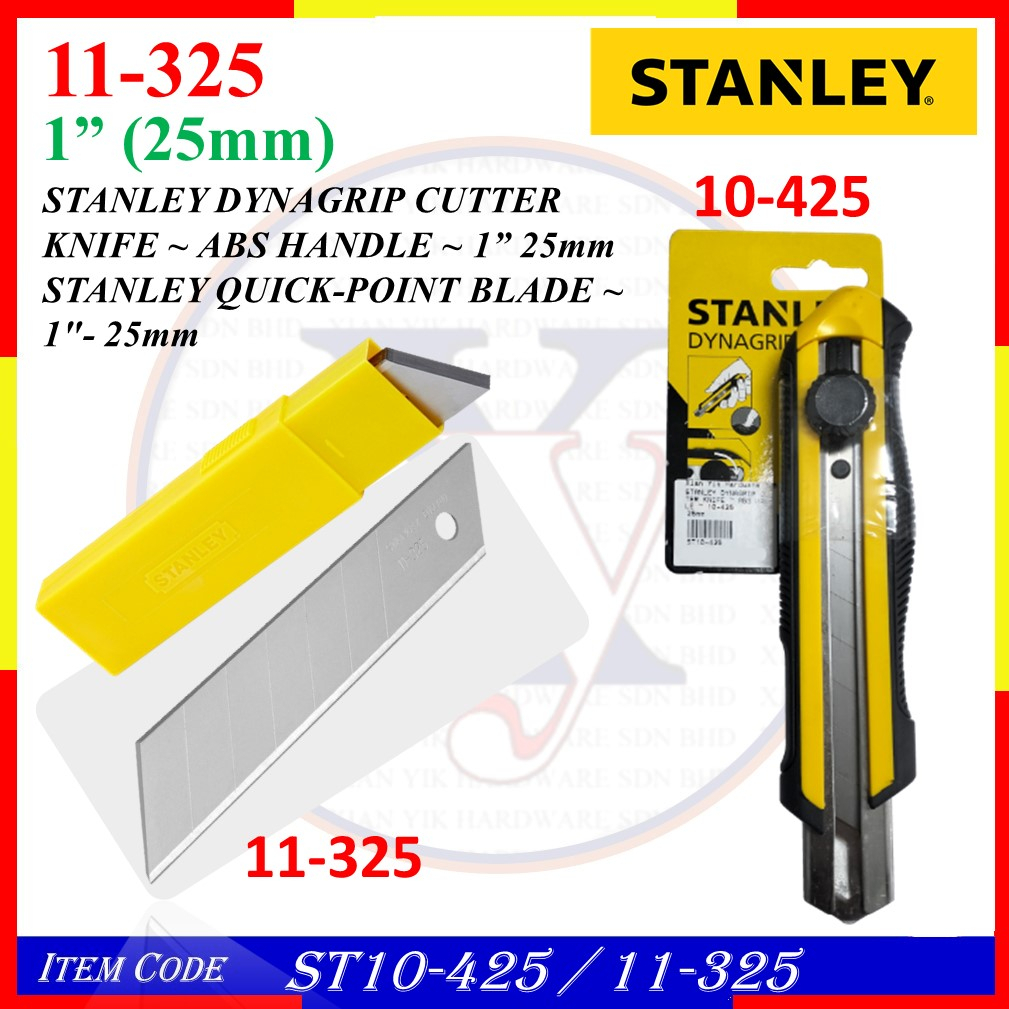ST10-425 / ST11-325 (25mm) 10-425 STANLEY DYNAGRIP CUTTER KNIFE / 11 ...