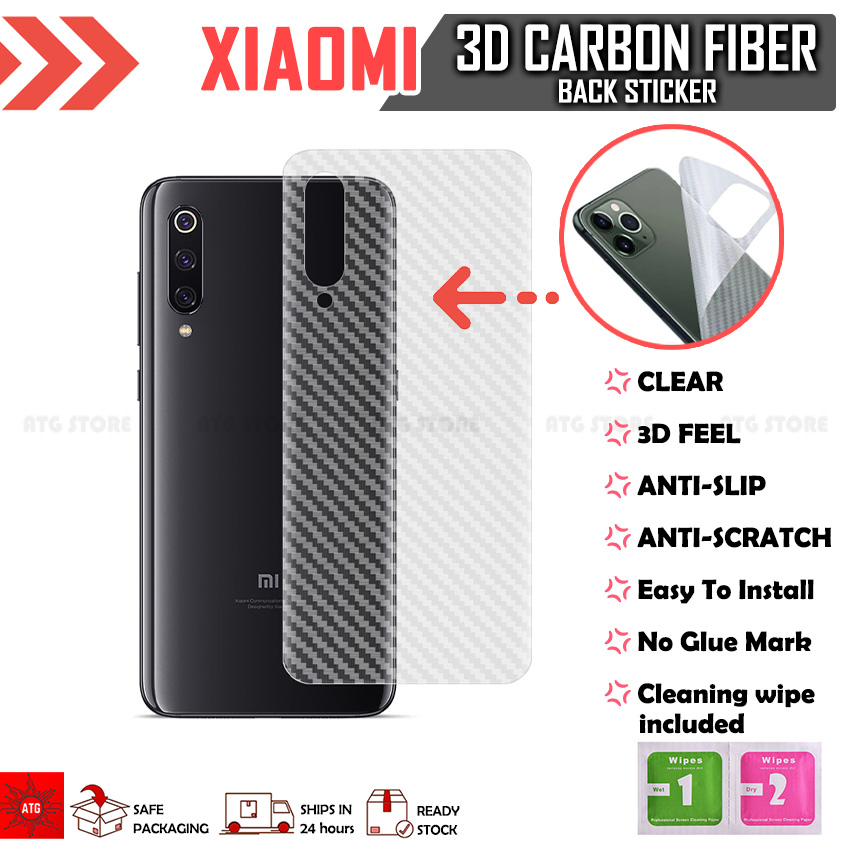 XIAOMI Carbon Fiber Back Film Sticker Protector Xiaomi 13 Pro 12 12T ...