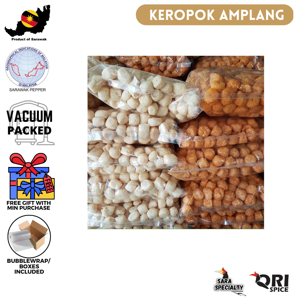 Keropok Amplang Sabah IKAN SOTONG UDANG (200g, 500g, 1kg) | Shopee Malaysia