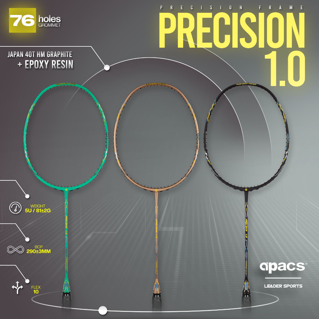 (FREE BAG & STRING) APACS BADMINTON RACKET PRECISION 1.O | Shopee Malaysia