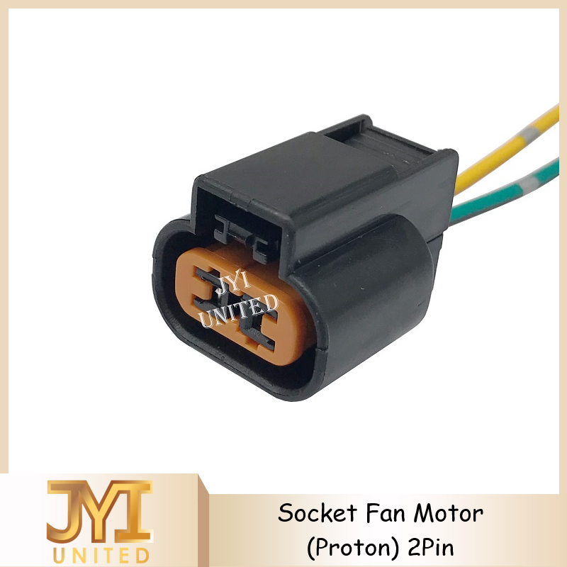 Proton Socket Fan Motor 2 PIN Socket Connector With Wire | Shopee Malaysia