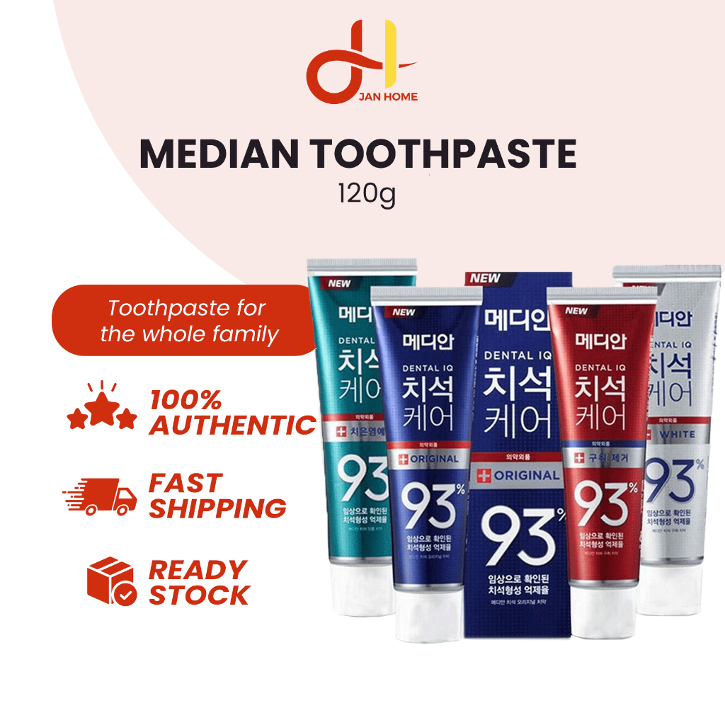 [Median] 93% Advanced Tartar Dental IQ Toothpaste 120g,Gum Science 120g ...