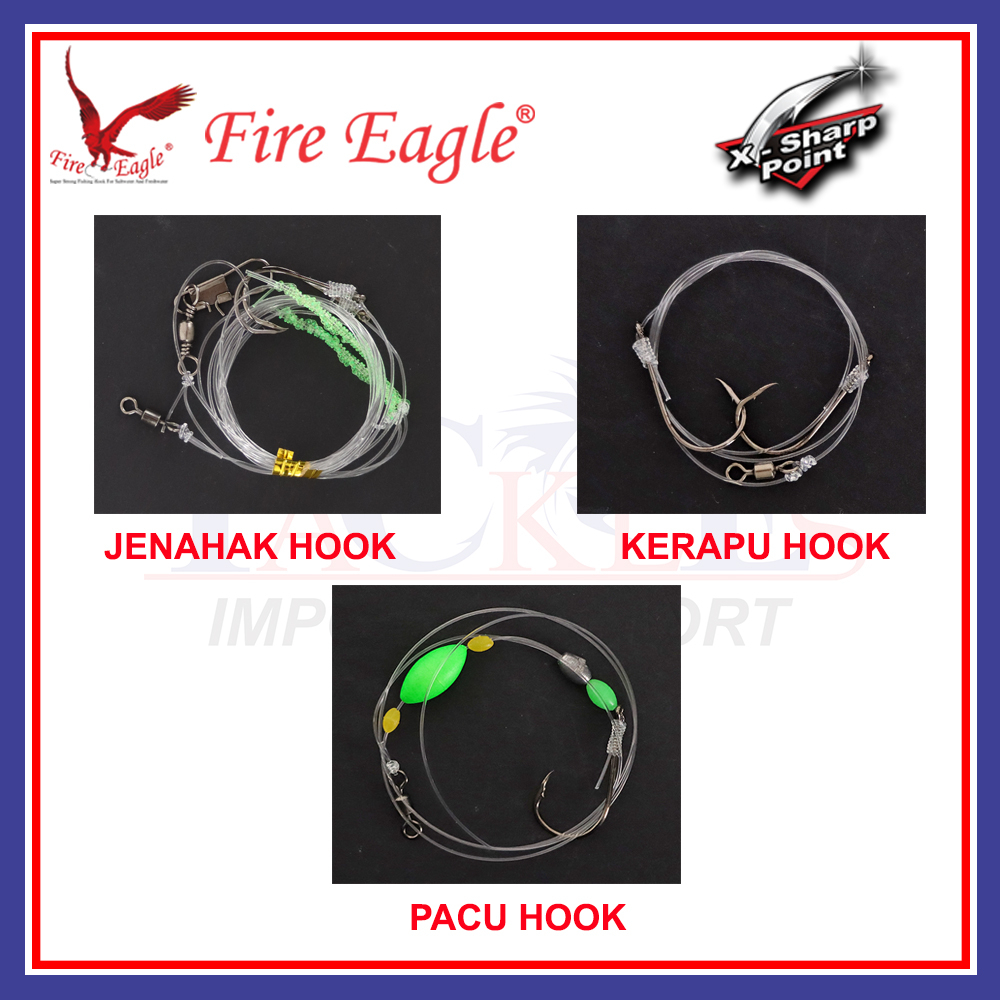 (1's) Fire Eagle Jenahak Kerapu Pacu Hook Fishing Matakail Pancing ...