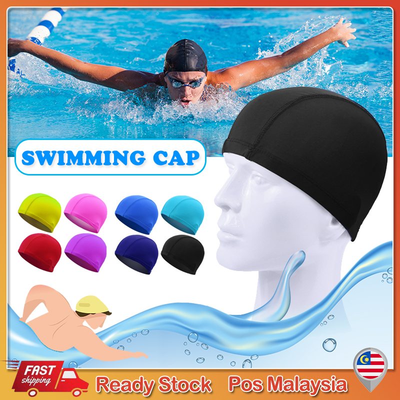 High Elasticity Swim Cap Adult swimming cap Reducing Water Resistance ...