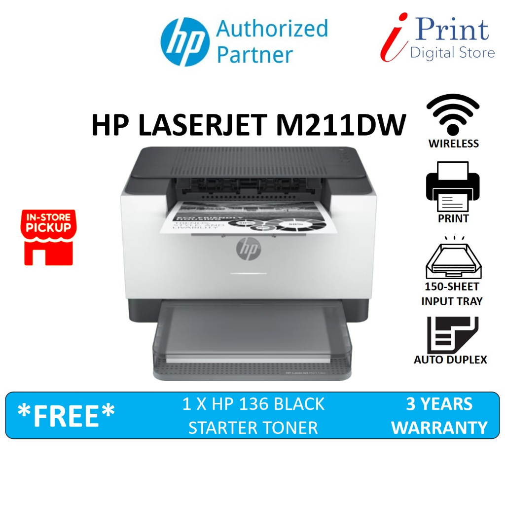 HP LASERJET MONOCHROME PRINTER M211D / M211DW | Shopee Malaysia