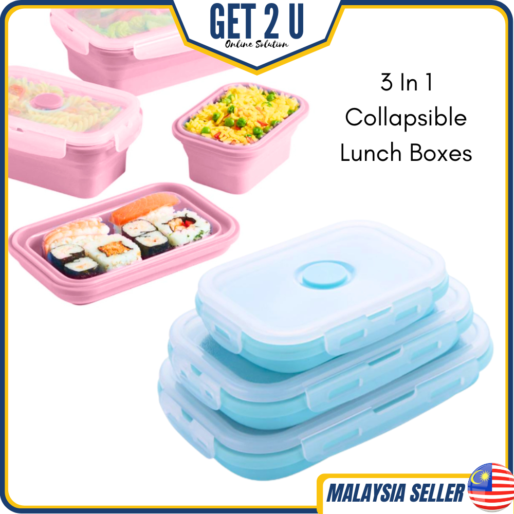 Bekal Bekas Makanan Tapau Boleh Lipat Jimat Ruang Lunch Box Collapsible ...