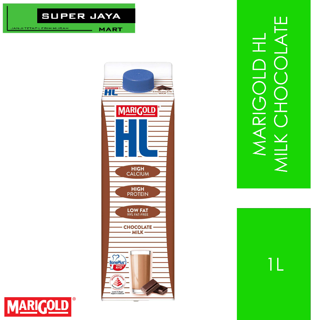 Marigold HL Milk 1L Chocolate/ Plain/ Strawberry | Shopee Malaysia
