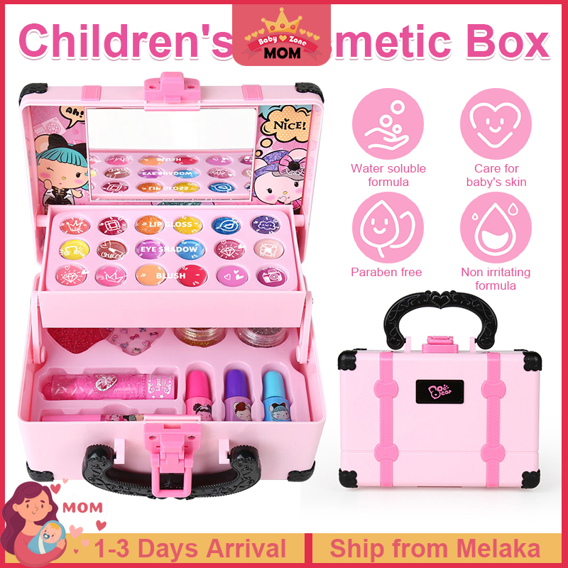 Girls Makeup Cosmetics Playing Box Princess Makeup Girl Toy Play Set ...