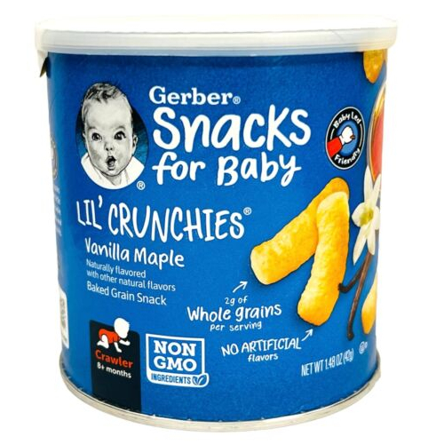 GERBER Lil Crunchies Vanilla Maple Baked Grain | Shopee Malaysia