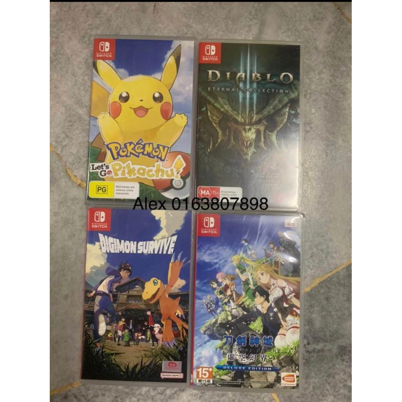 Nintendo Switch Used Game Pokémon Sword Diablo Digimon Survive Sword ...