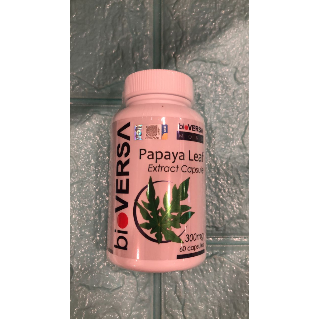 Bioversa Papaya Leaf Extract 300mg x 60's | Shopee Malaysia