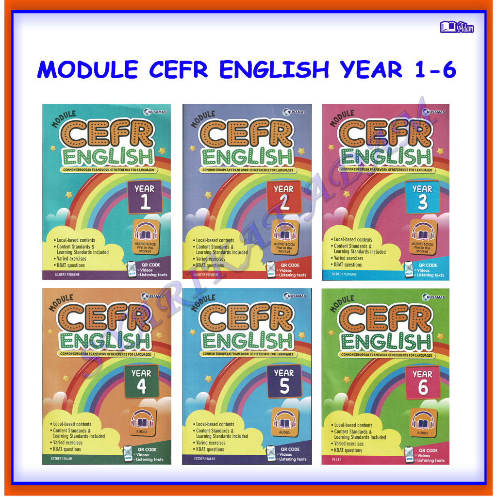 [ADM] BUKU LATIHAN:MODULE CEFR ENGLISH YEAR 1-6 | Shopee Malaysia