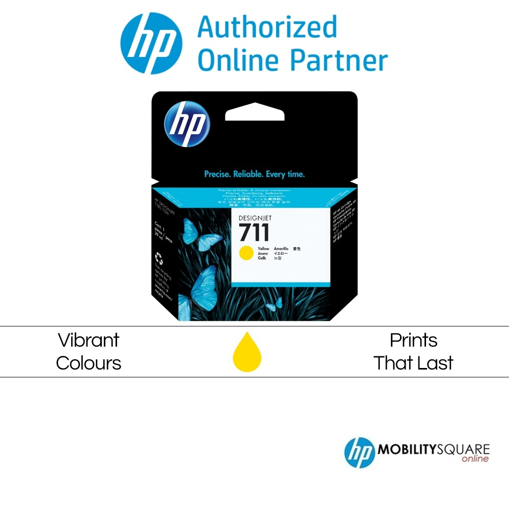 HP 711 Original Color Designjet Ink Cartridge CZ130/1/2/4/5/6A | Shopee ...