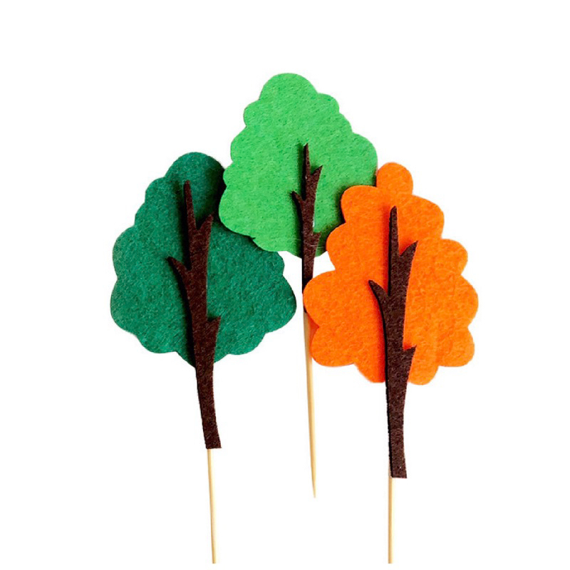 Cake Topper Tree Birthday Cake topper Cake decoration 树木蛋糕插件 pokok ...