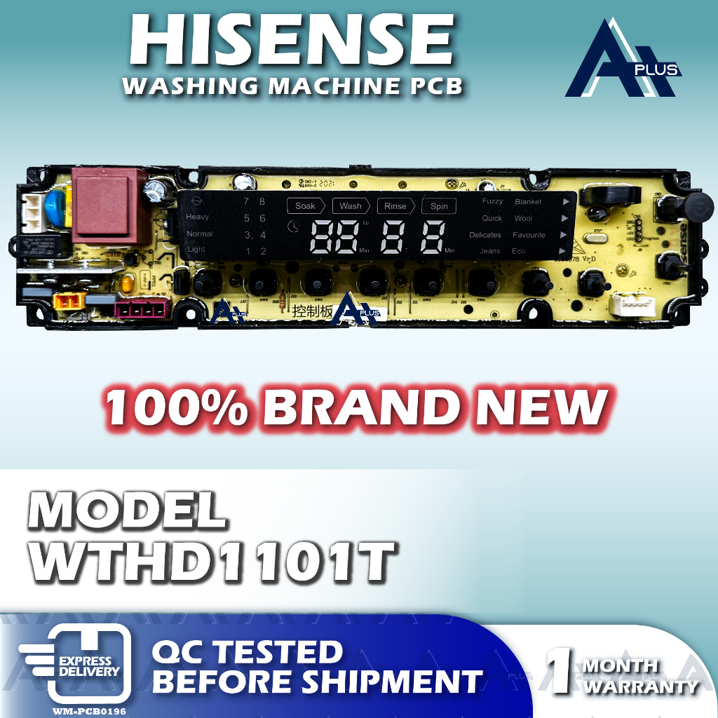 WTHD1101T HISENSE Washing Machine PCB Board HISENSE Board Mesin Basuh ...