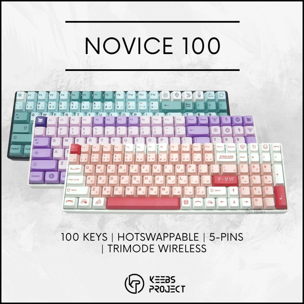 [READY STOCK] NOVICE 100 SERIES BY CIY Mechanical Keyboard 100 Keys 96% ...