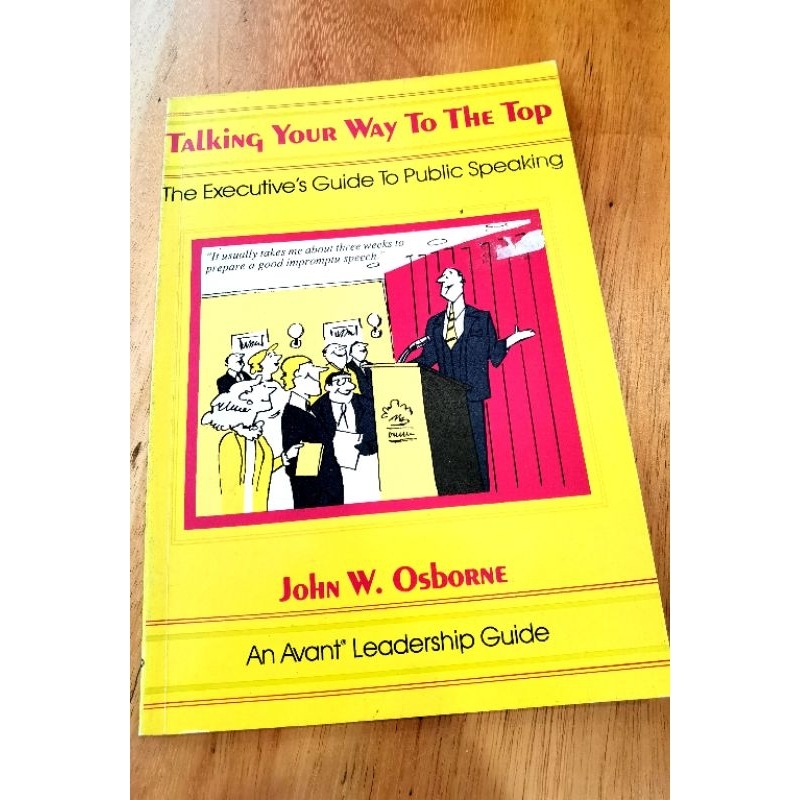 Talking Your Way To The Top Guide To Public Speaking Book By John W ...
