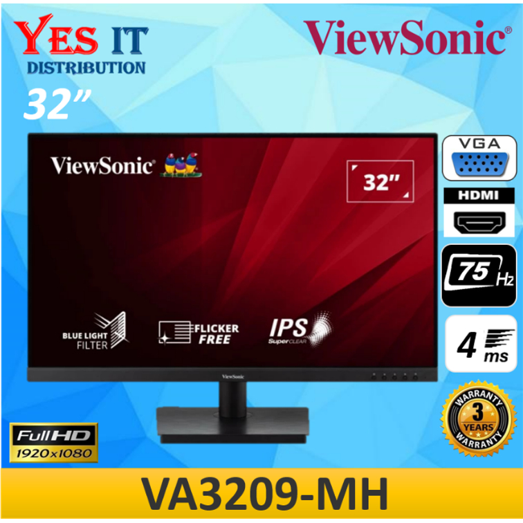 Viewsonic VA3209-MH 31.5" FULL HD 1080P 4MS 75Hz IPS Monitor | Shopee ...