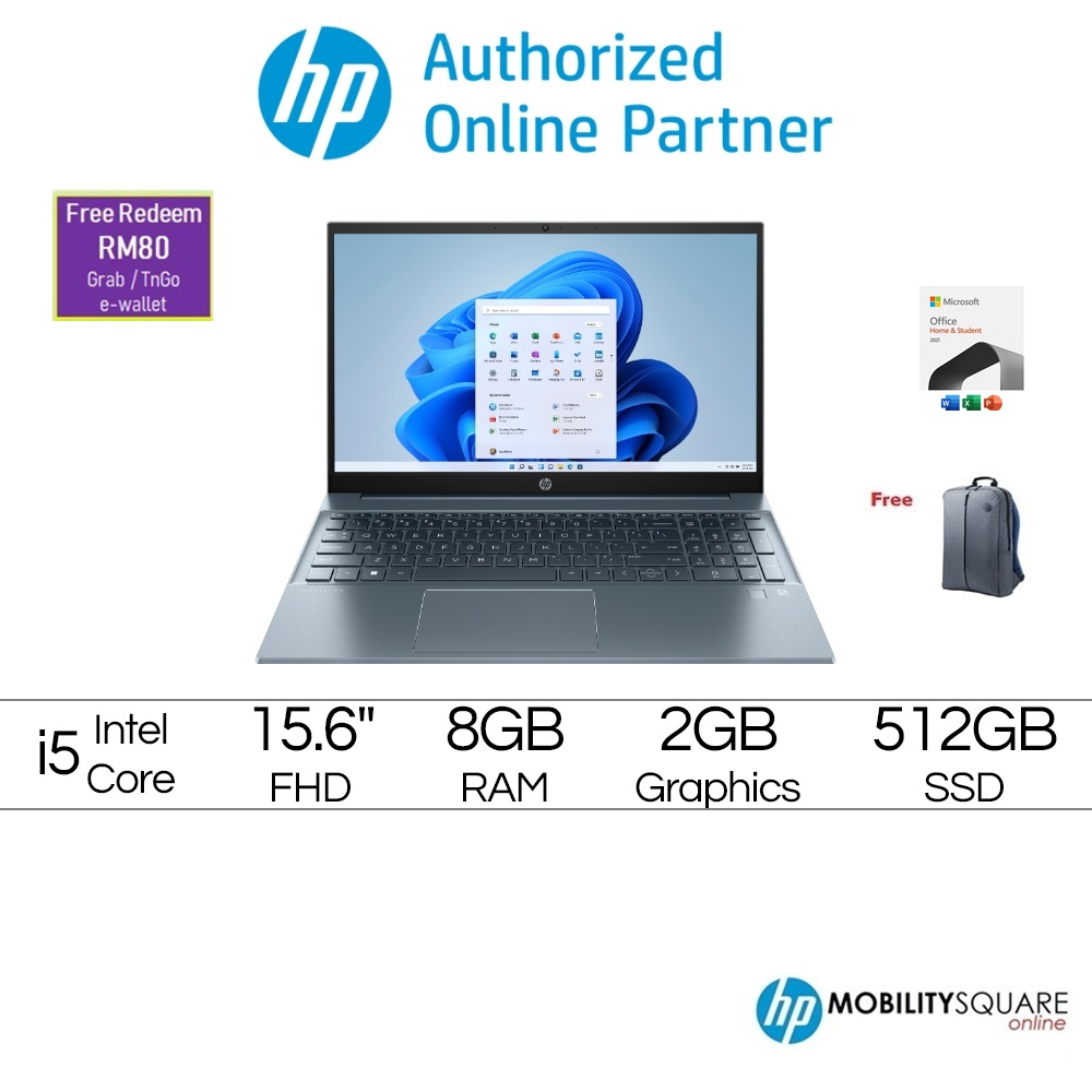 HP Pavilion 12th Gen 15-eg2007TX fog Blue / 15-eg2008TX Silver/ 15 ...