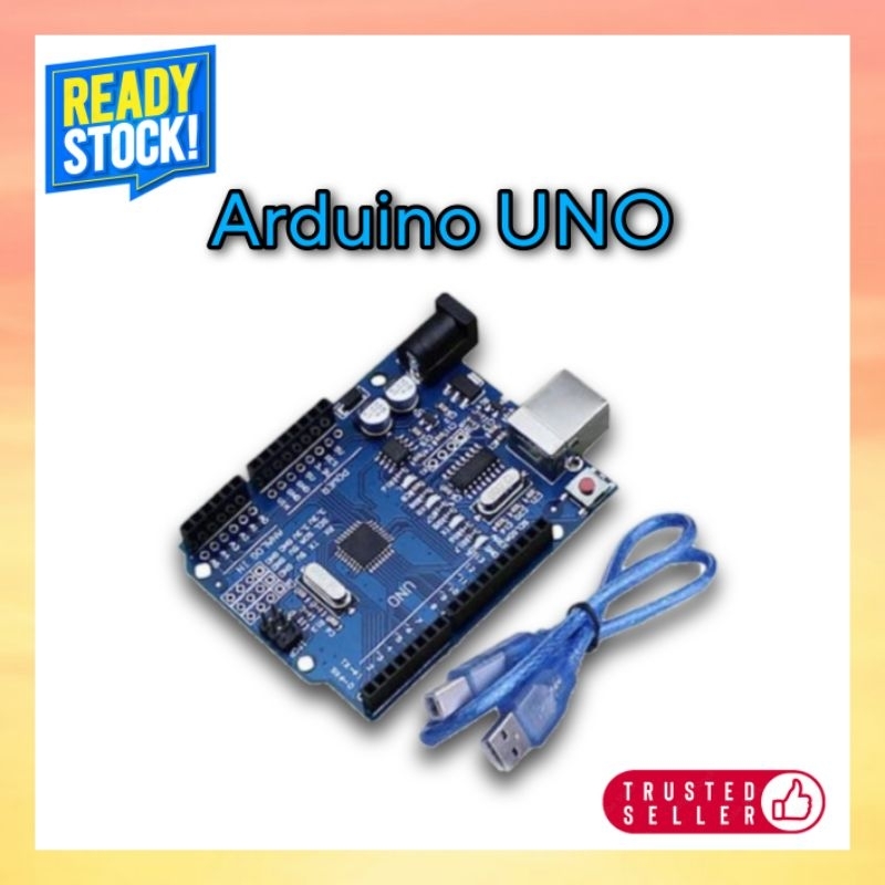 [ FAST SHIPPING ] Arduino UNO R3 with USB Cable Suitable for Student ...