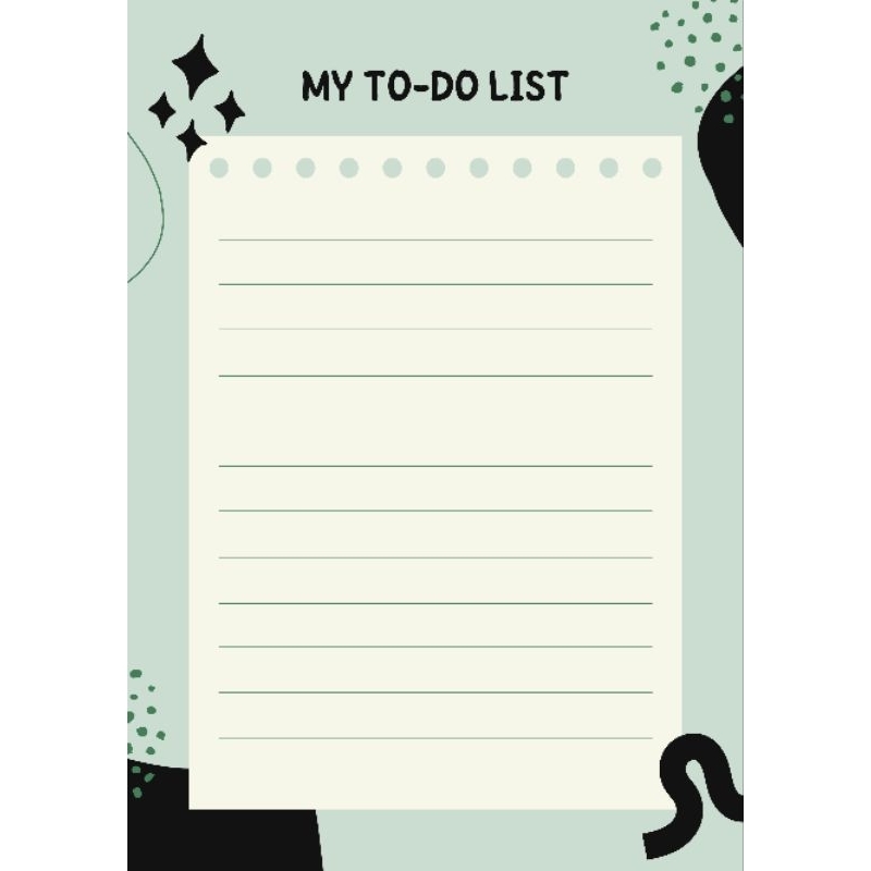 To-do List Template | Printable A4 size | Shopee Malaysia