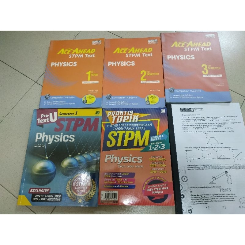 STPM Physics Books ( Used / 二手 ) - Sasbadi / Oxford Fajar / Pelangi ...