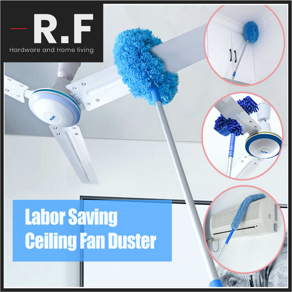Ceiling Fan Duster Absorb Dust Save Strength Adjustable Telescopic ...