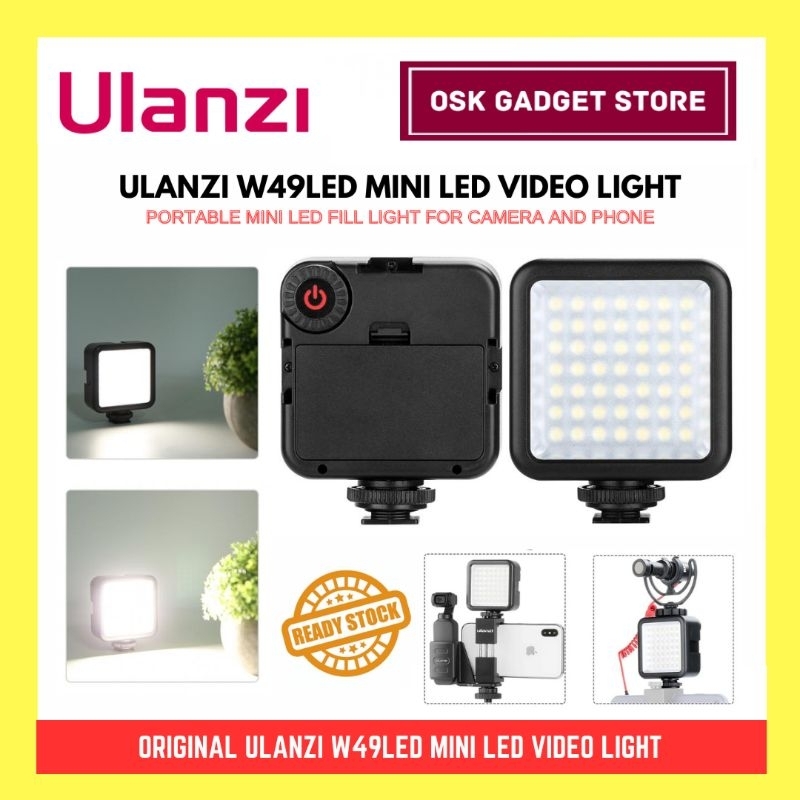 Ulanzi W49 Mini LED Video Light | Dimmer Dial | AA Battery | Original ...