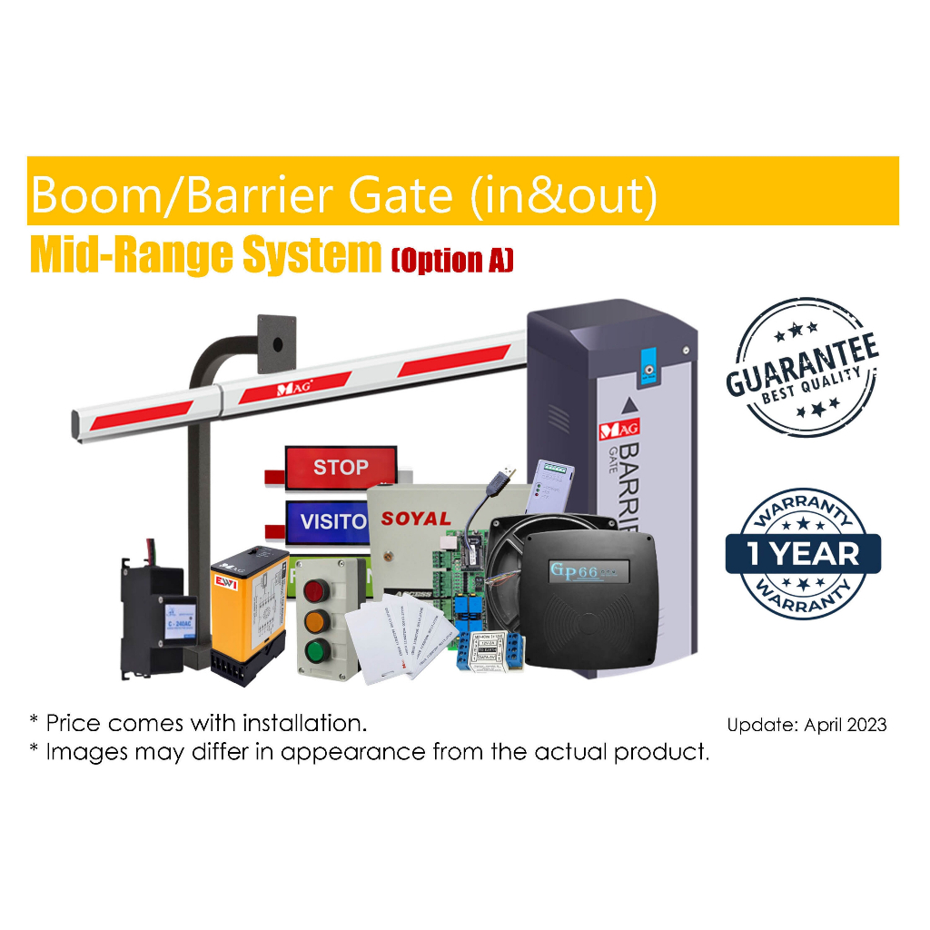 Boom/Barrier Gate (1in&1out) Mid-Range System | Shopee Malaysia