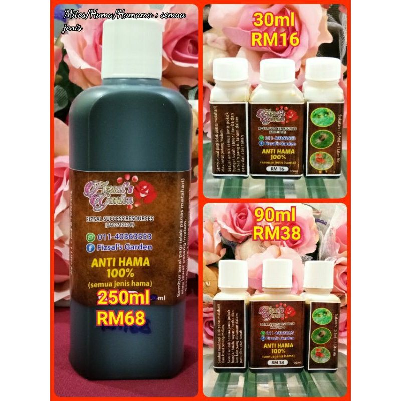 ANTI HAMA 100% (Semua Jenis Hama) : spidermites, mites, mite, hamama ...