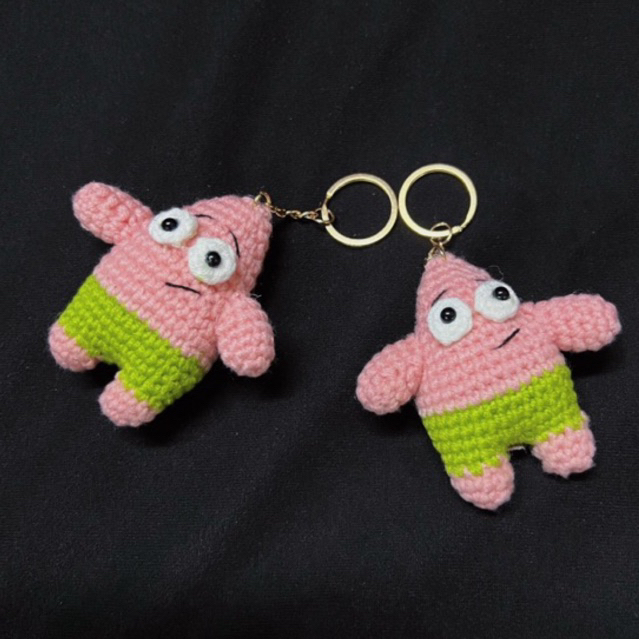 Patrick Star Keychain Crochet | Shopee Malaysia
