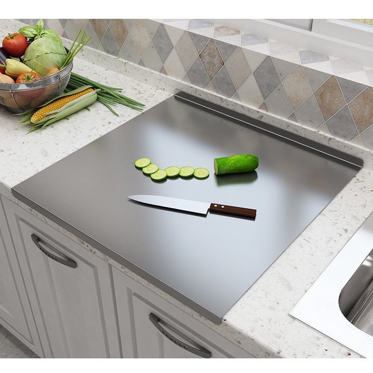 304 stainless steel cutting board kitchen rolling panel chopping board ...