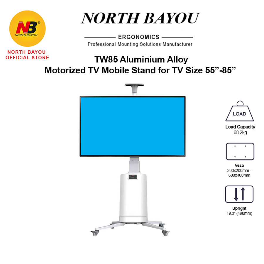 NB North Bayou TW85 Original Aluminum Alloy Black Motorized Mobile ...