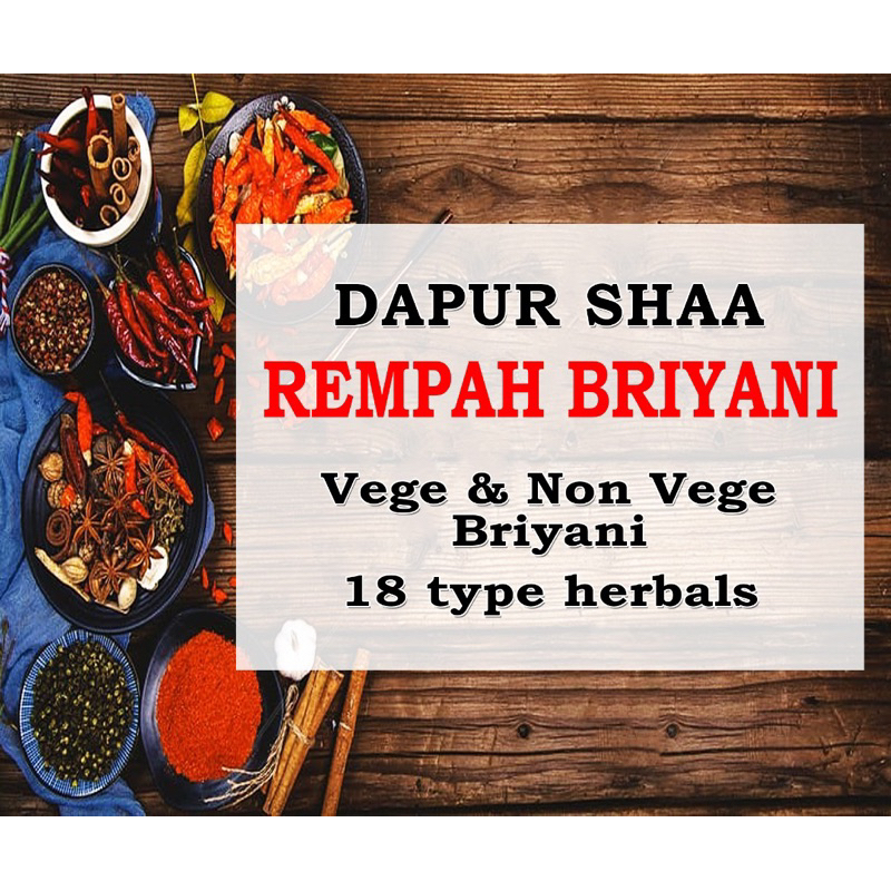 Dapur Shaa Rempah Briyani | Shopee Malaysia