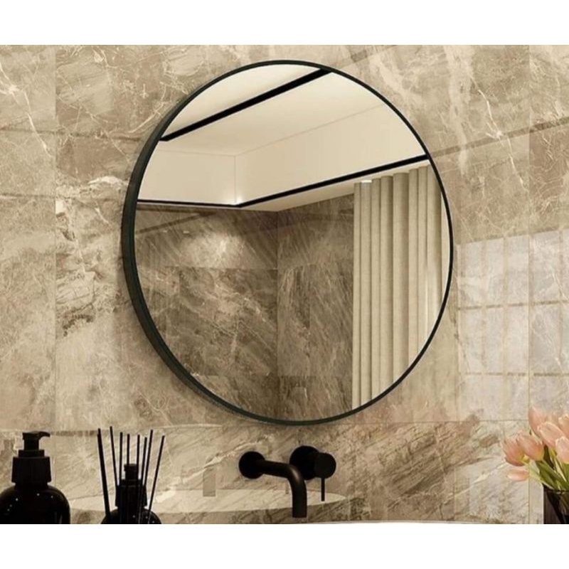 CERMIN BULAT BESAR DECO | Shopee Malaysia